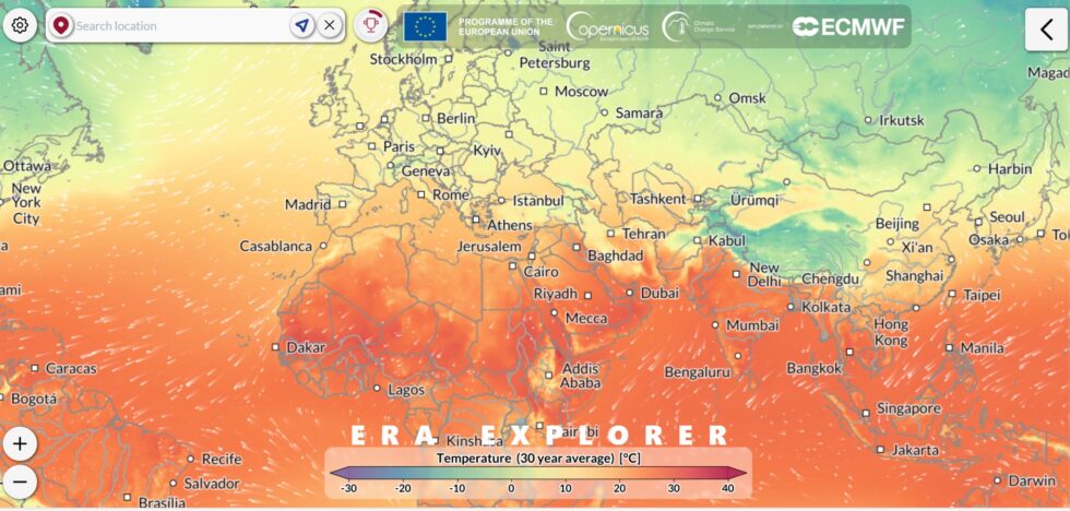 Global Climate Data with the ERA Explorer Map | INFO-RAC